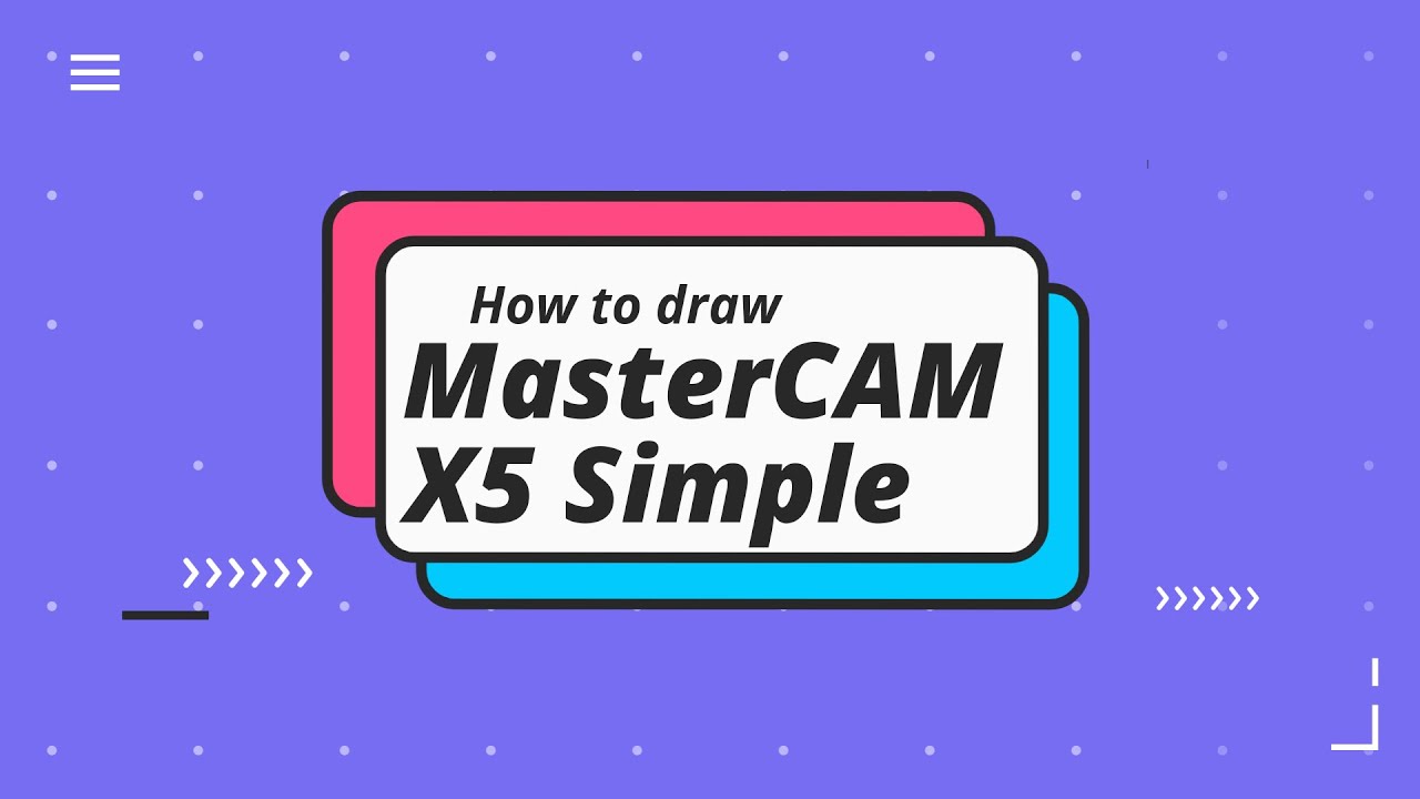 Drawing in 2D Mastercam X5 - YouTube