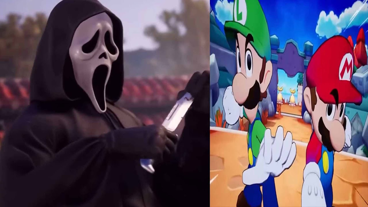 GHOSTFACE VS MARIO & LUIGI - YouTube