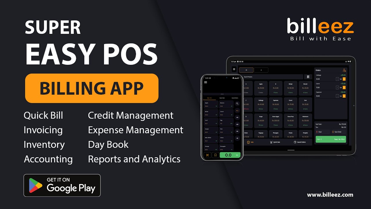 Free Billing POS | Easy billing | Any retail shop | Restaurant POS App ...