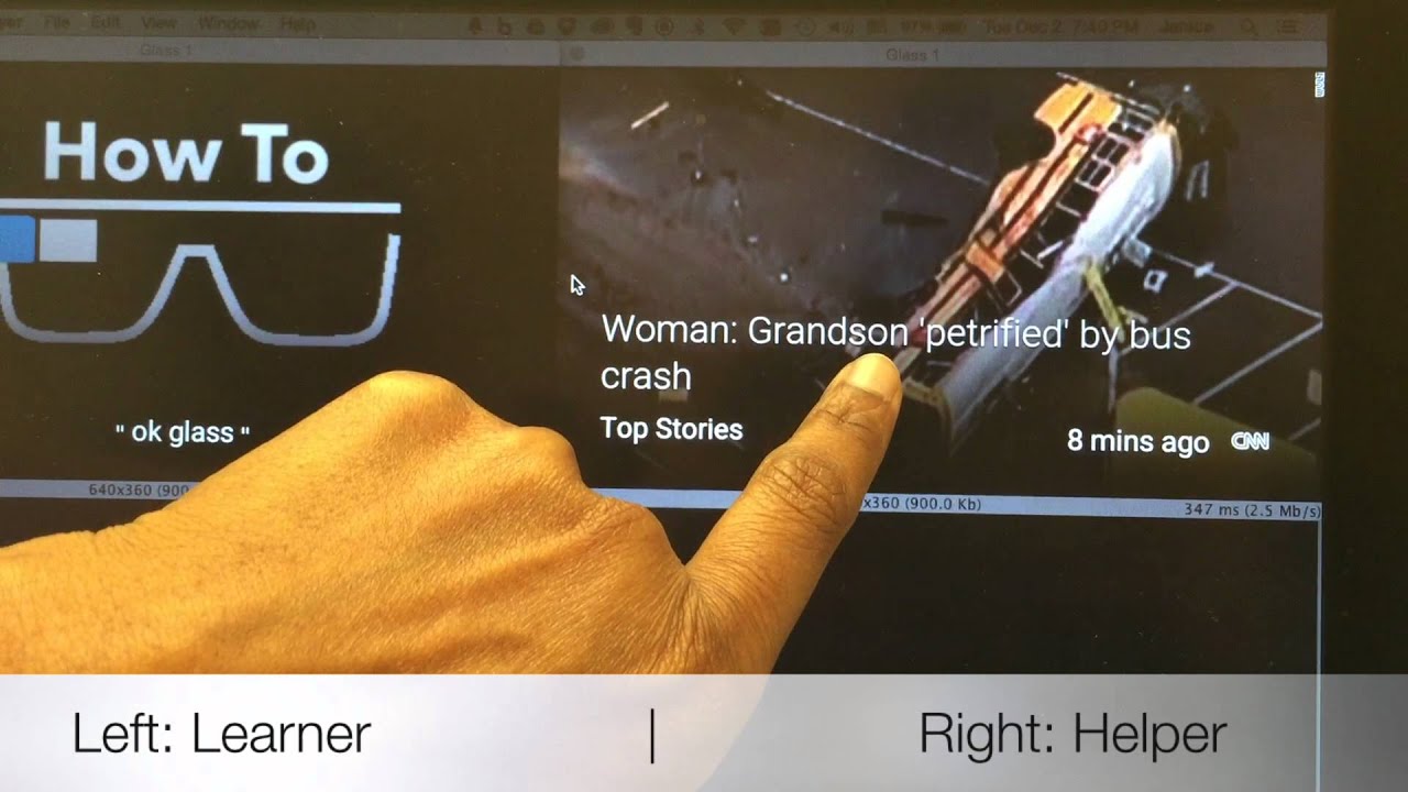 HowTo Google Glass app Demo - YouTube