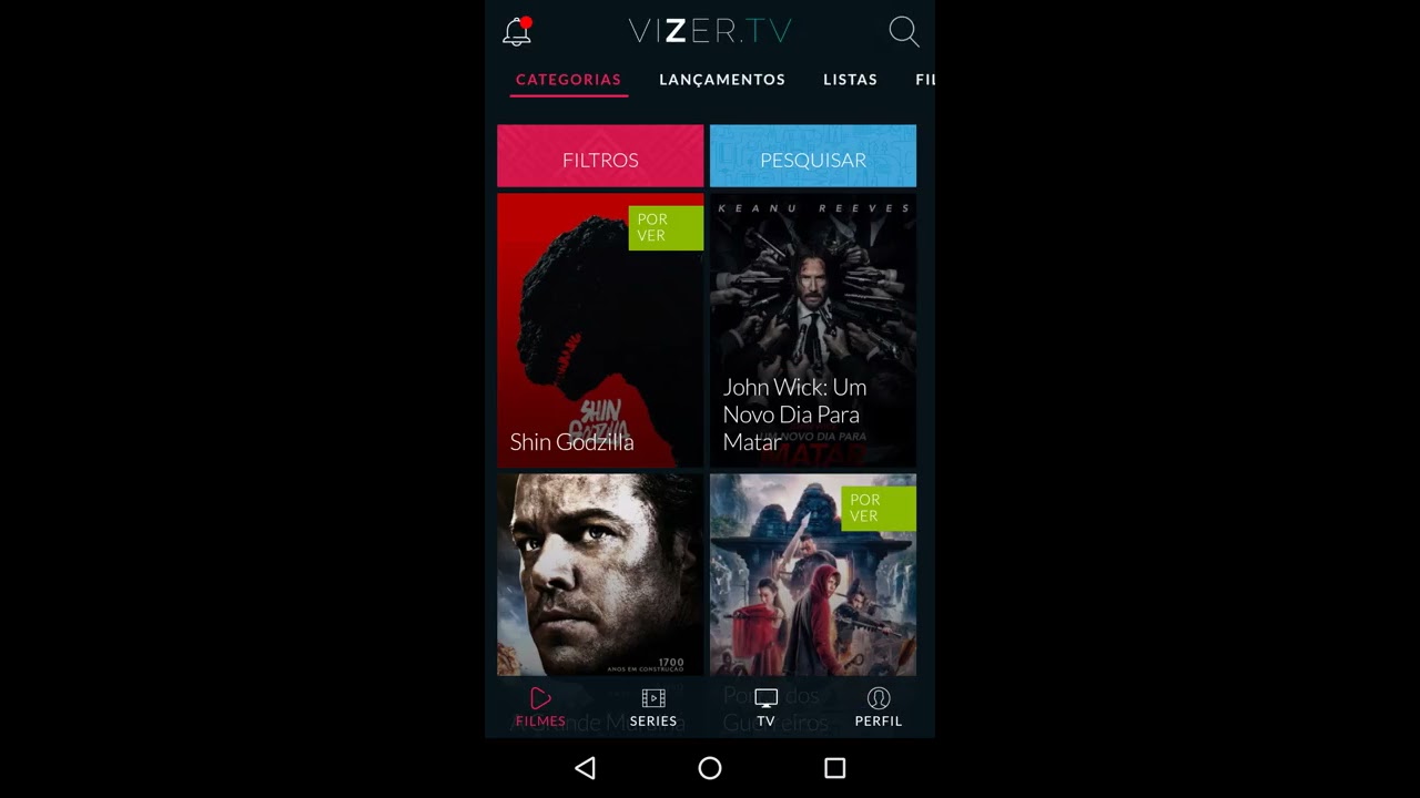 Como baixar o vizer, O aplicativo para ver filmes, séries e tv!! - YouTube