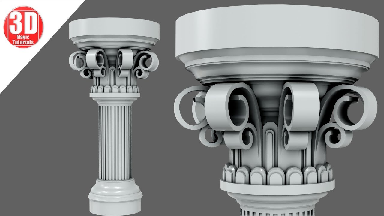How to Model a Pillar in Blender 2.82 - YouTube