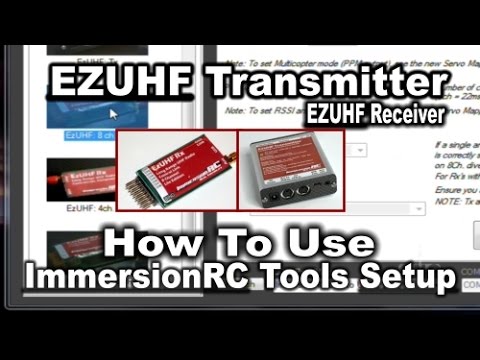 EZUHF Transmitter And Receiver How To Use ImmersionRC Tools Setup - YouTube