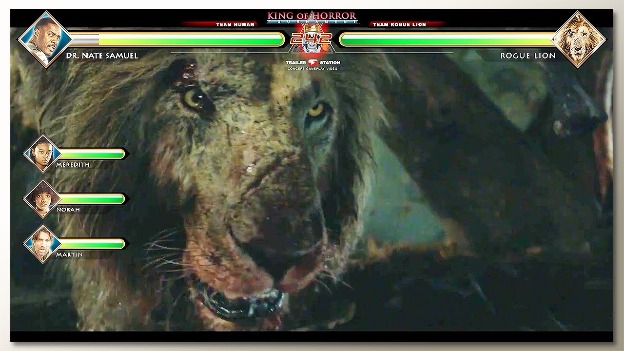 Rogue Lion Attack with Healthbars - YouTube