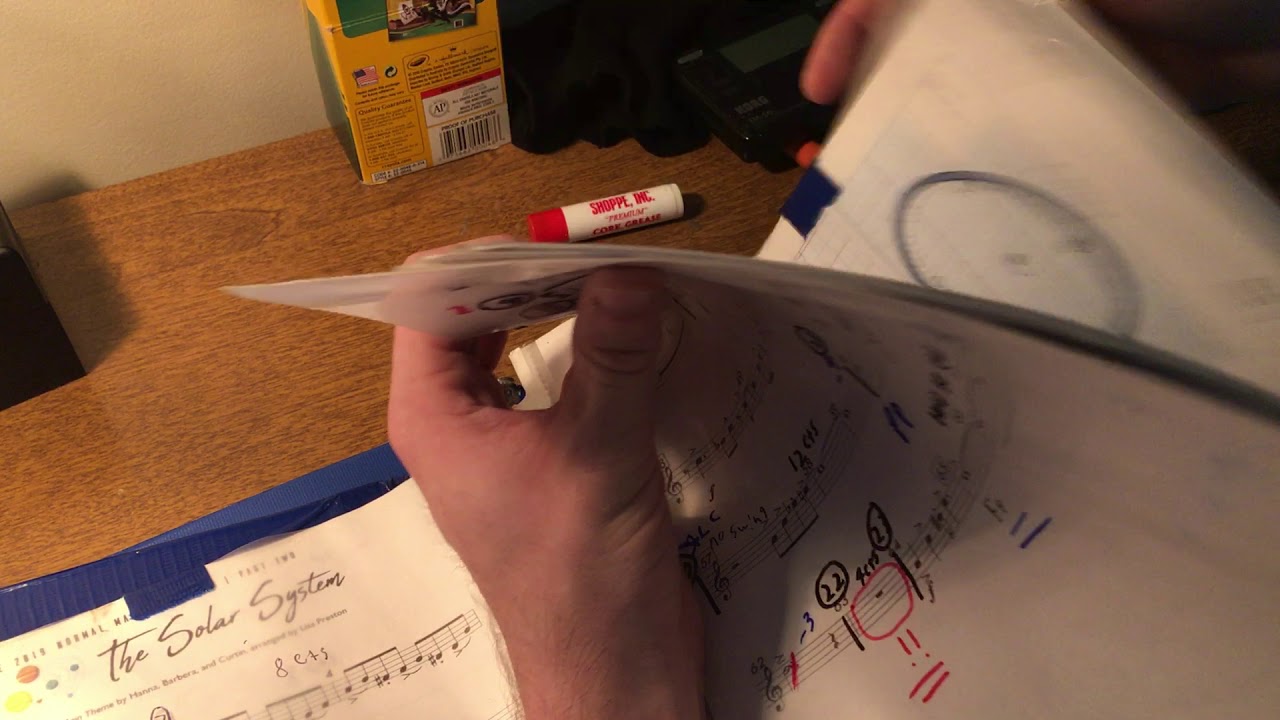 How to make a marching band binder - YouTube