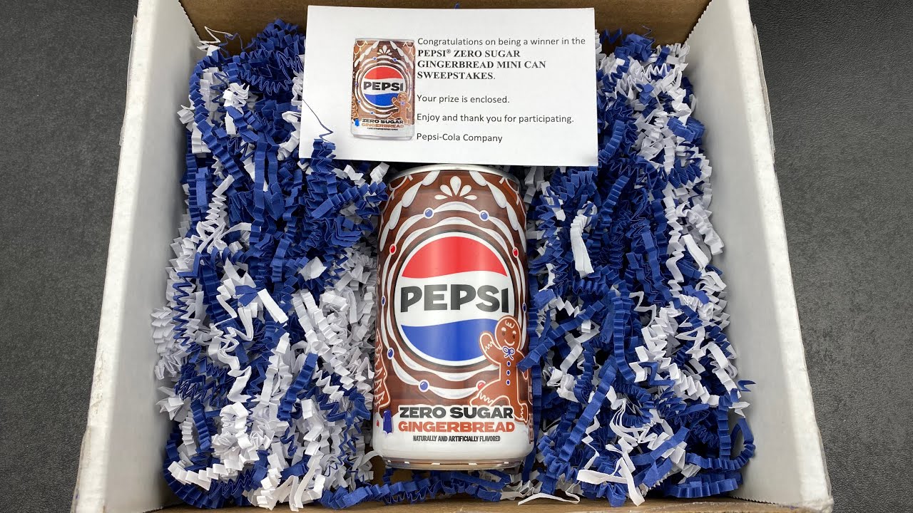 Pepsi Gingerbread Zero Sugar Unboxing | 2024 Limited Edition Flavor ...