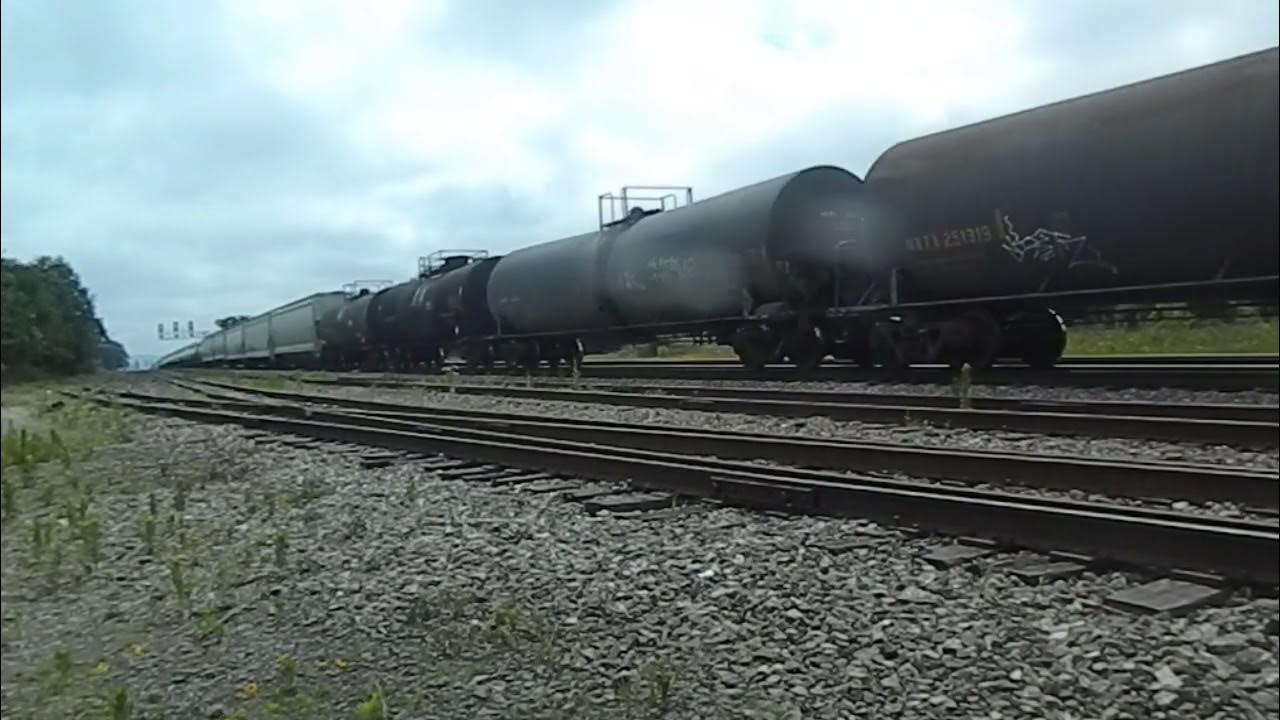 NS 1214 Leads Mixed Freight - 6/03/2024 - YouTube