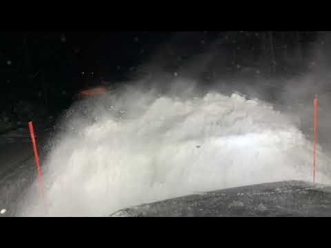 Plowing with Polaris Ranger XP 1000 and Glacier Pro HD - YouTube