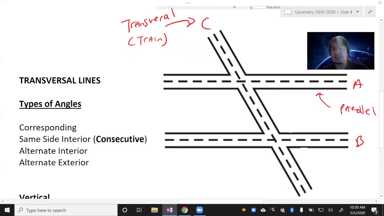 4-1 Transversal Lines - YouTube