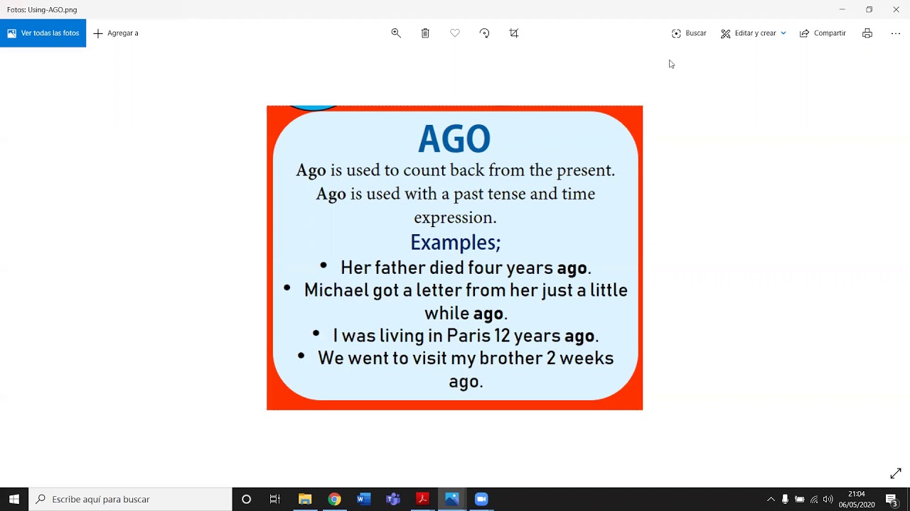 Past Simple. IRREGULAR Verbs y uso de la partícula AGO - YouTube