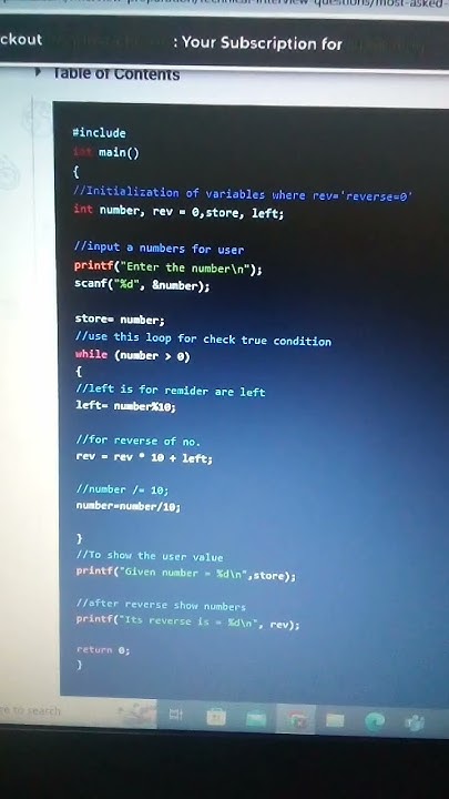 Reverse A Number Coding Hackerrank Cprogramming Leetcode Python3 Java Youtube