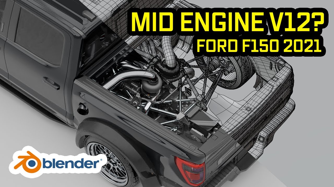 Building a Widebody Ford F150 Raptor with Twin-Turbo V12 | Blender 3D ...