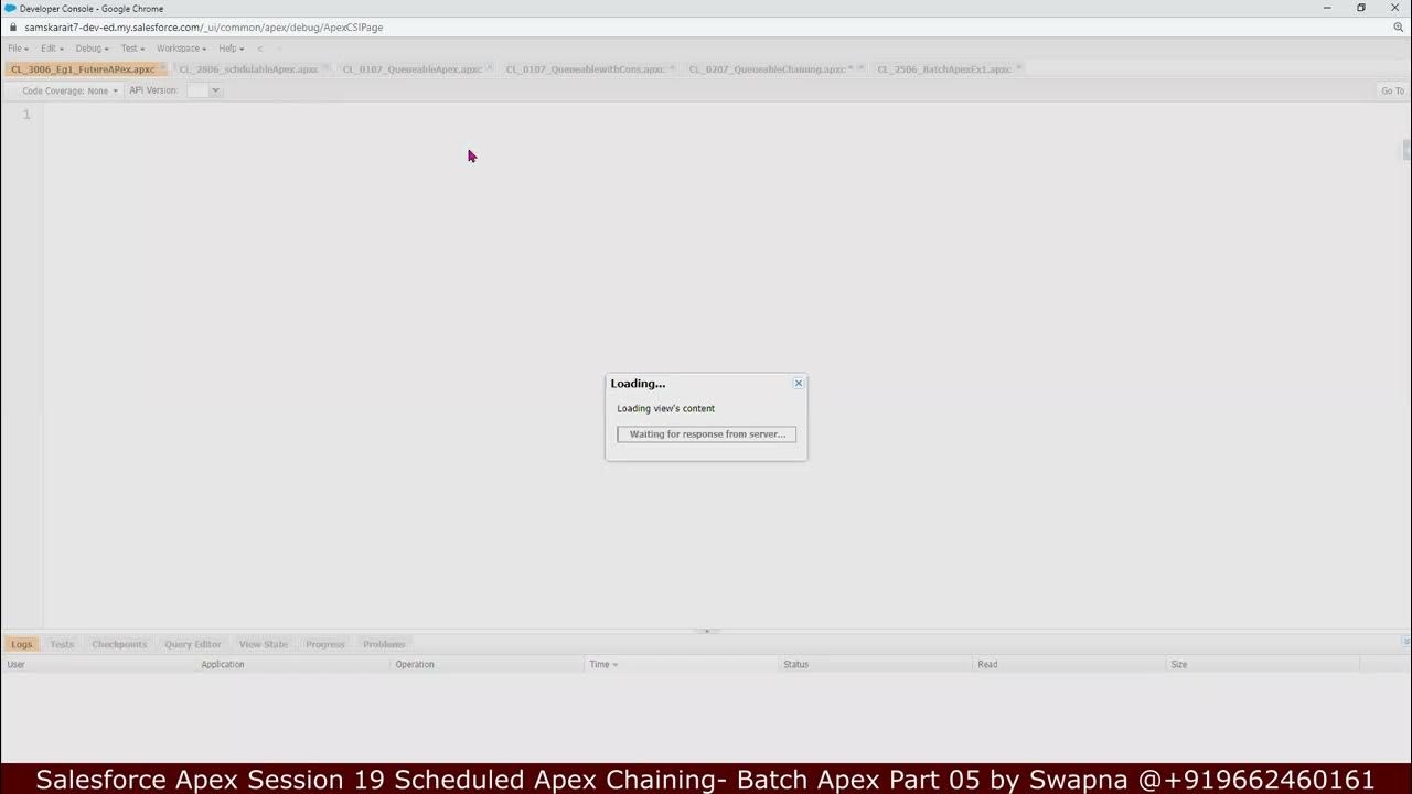 Salesforce Apex Development 19 | Scheduled Apex Chaining | Email Triggering Logic | Asynchronous ...