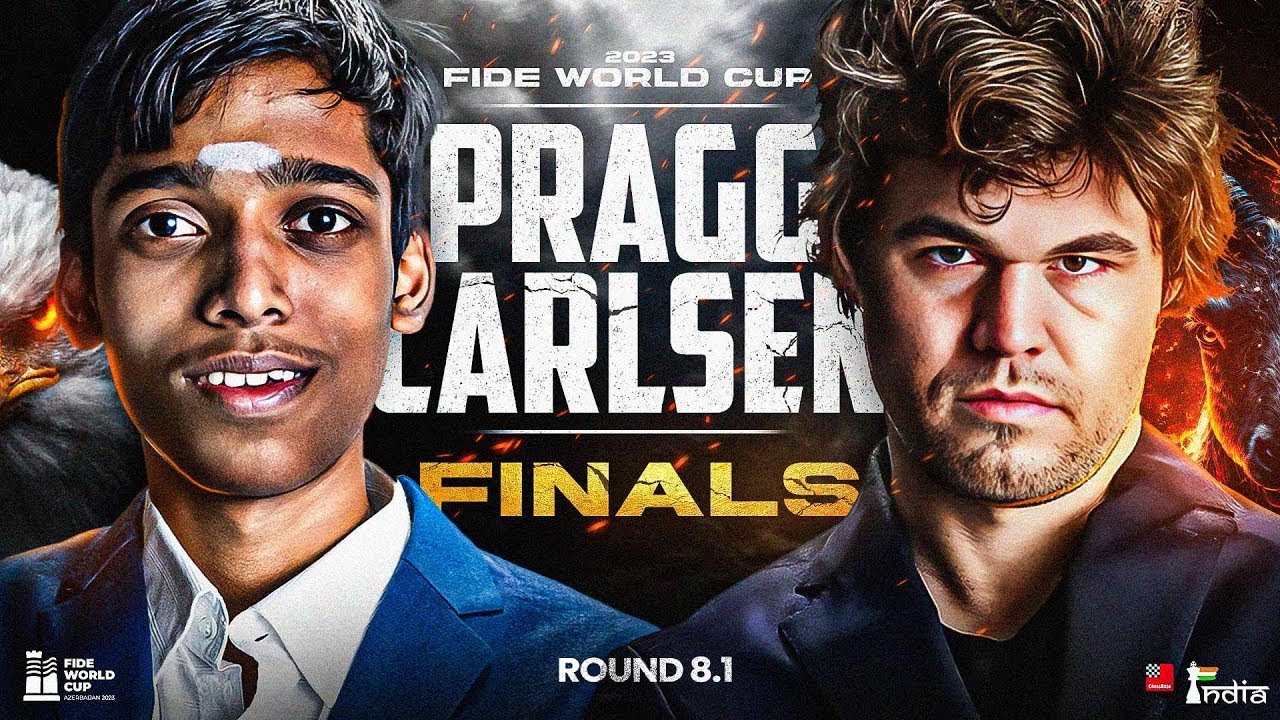 Magnus vs. Pragg! | Game 1 | FIDE World Cup Final 2023 - YouTube