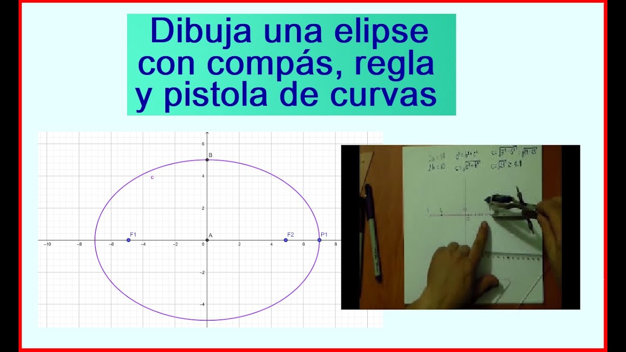Dibuja una elipse con compás #EstudiaConmigo - YouTube