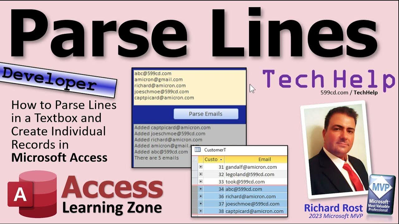 How to Parse Lines in a Textbox and Create Individual Records in Microsoft Access - YouTube