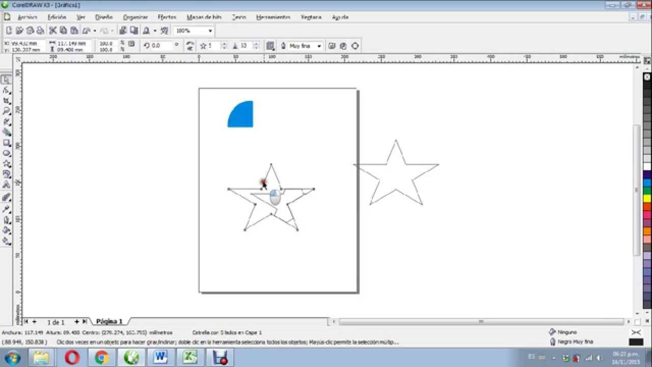 Corel Draw tutorial número 19 Intersectar objetos - YouTube