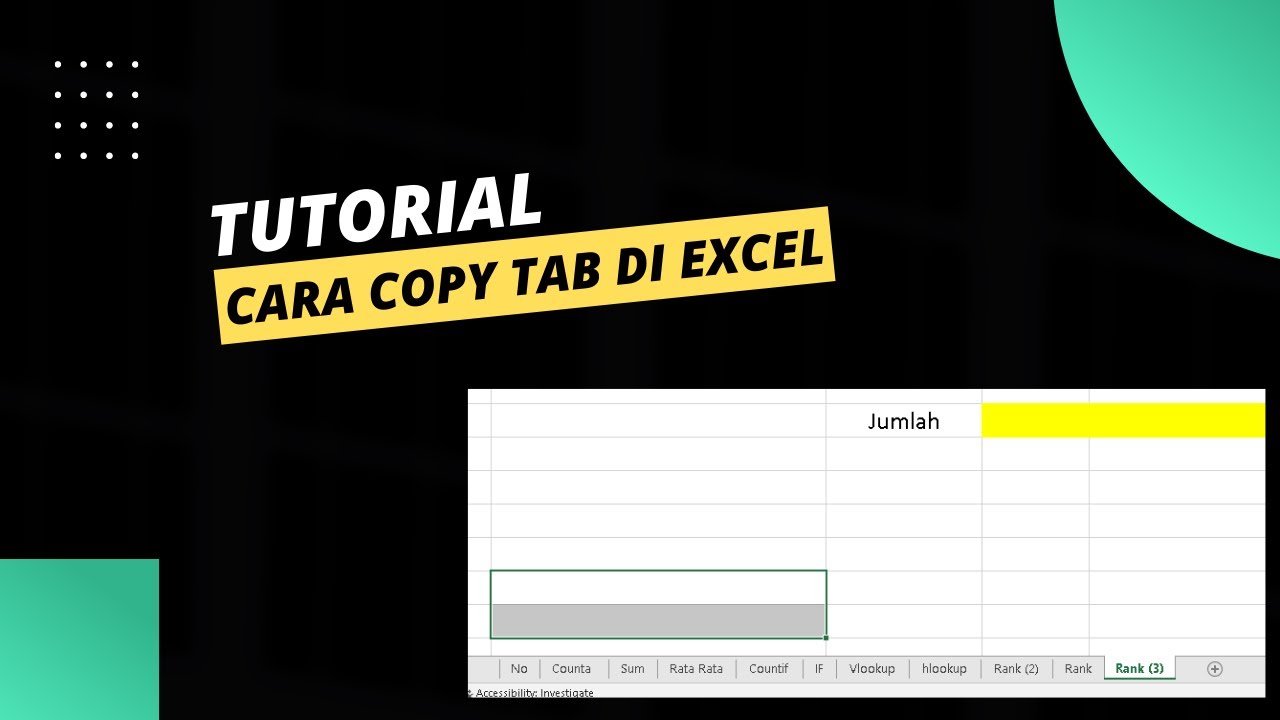 Cara Copy Tab Di Excel dengan Mudah - YouTube