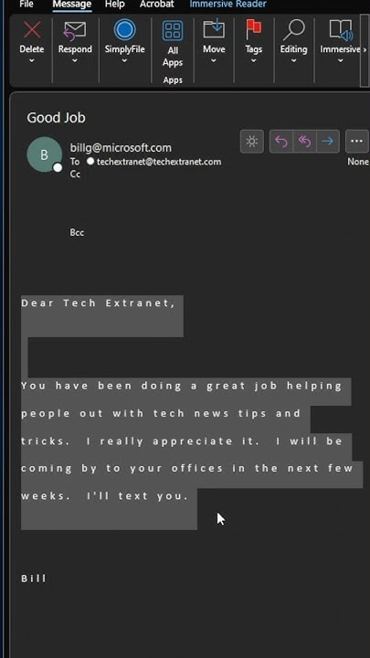 Fix Outlook emails appearing distorted with odd spacing and bad font - YouTube