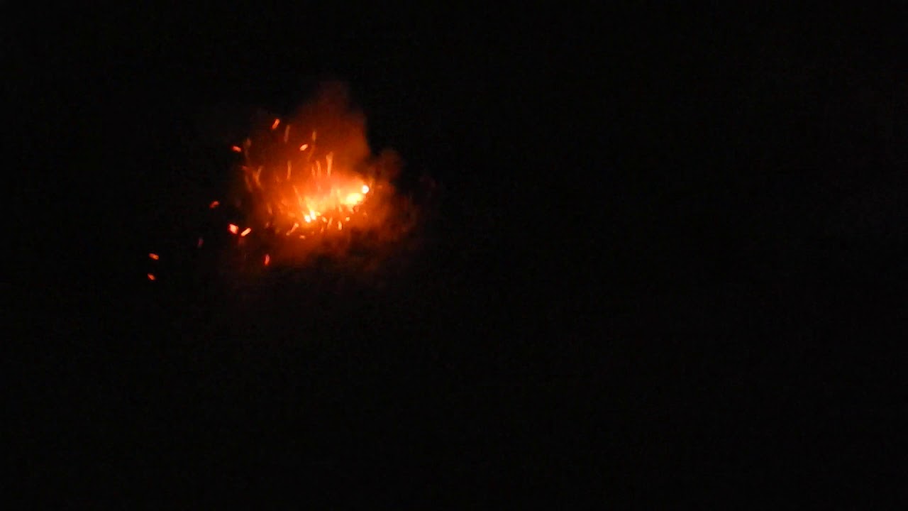 some random fireworks in the dark - YouTube