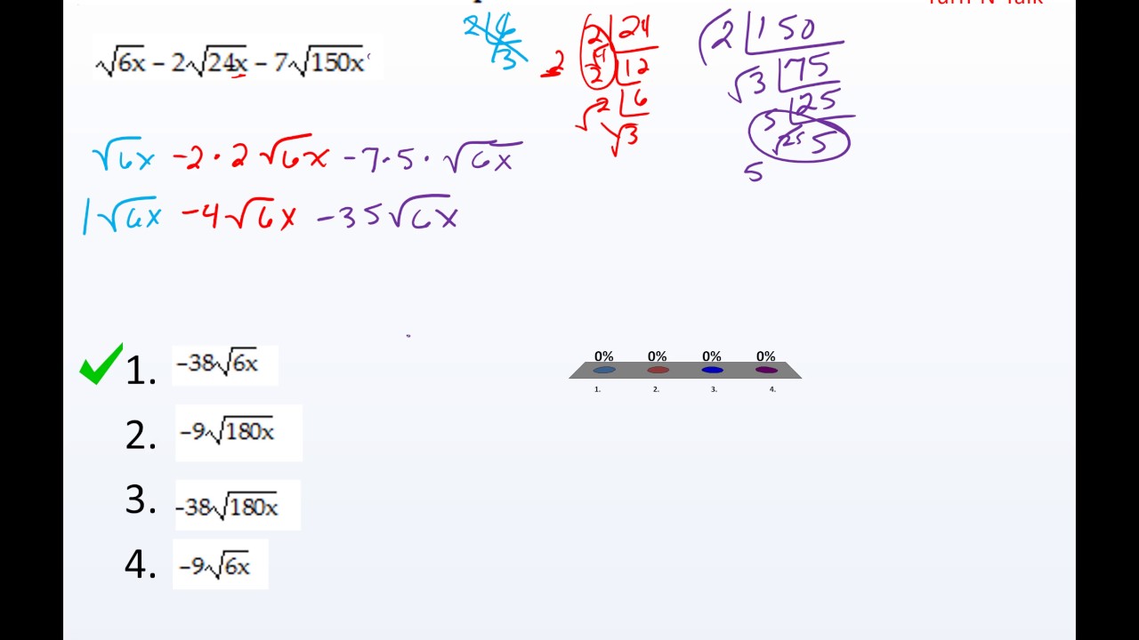 Alg 2 P 3 Day 2 Radicals And Rational Exponents Youtube