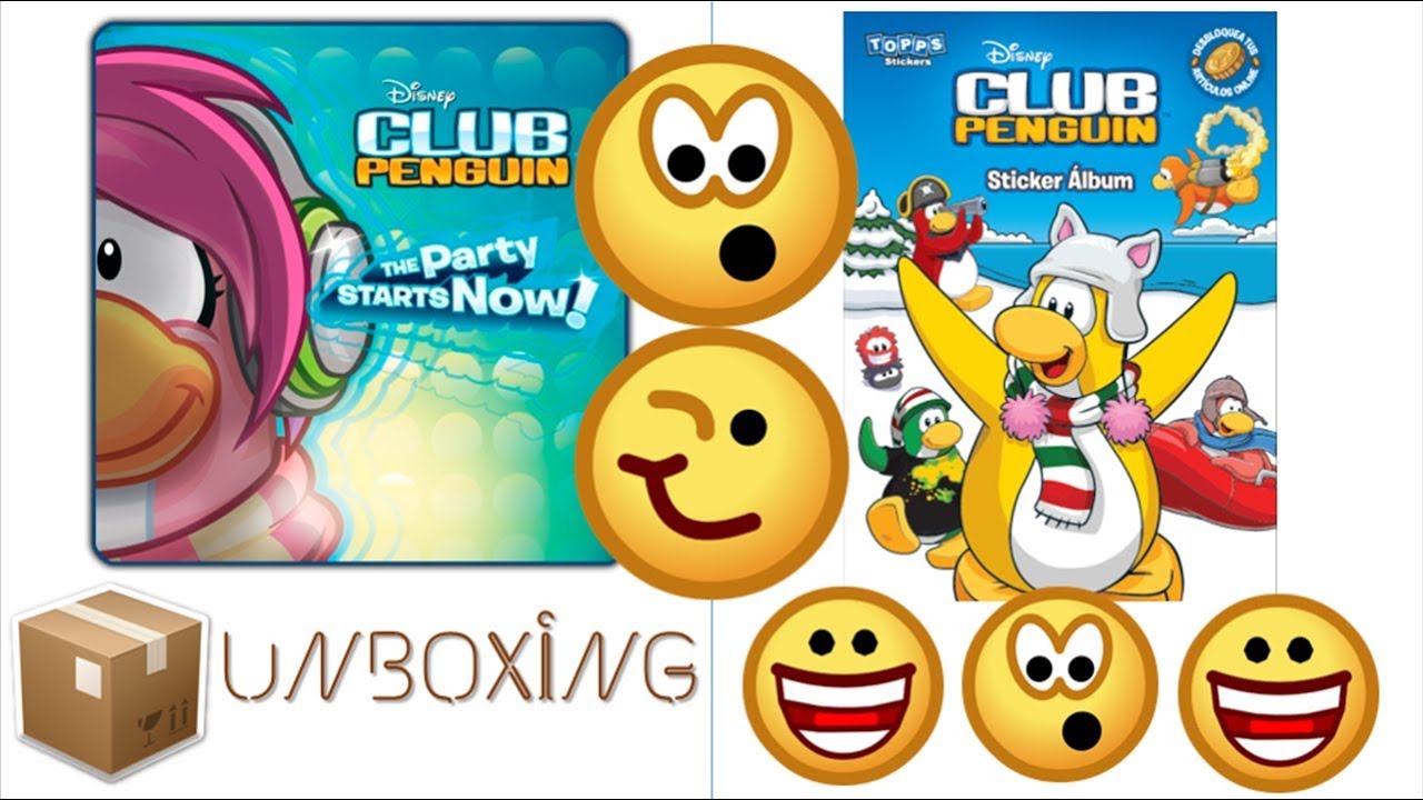 UNBOXING CD CLUB PENGUIN + Estampas del ÁLBUM DE CLUB PENGUIN!!! - YouTube