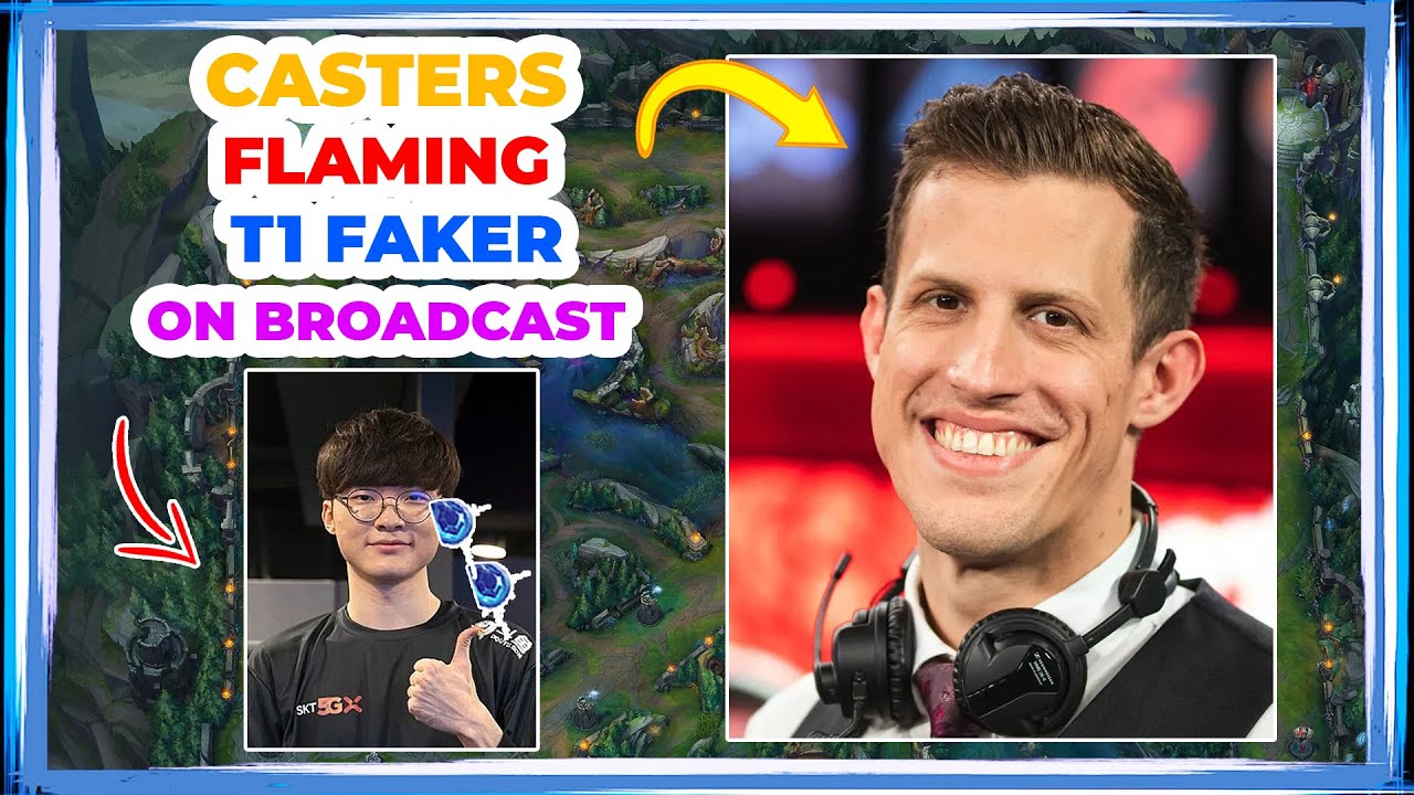 LCS Casters FLAMING T1 FAKER on Broadcast?! 👀 - YouTube