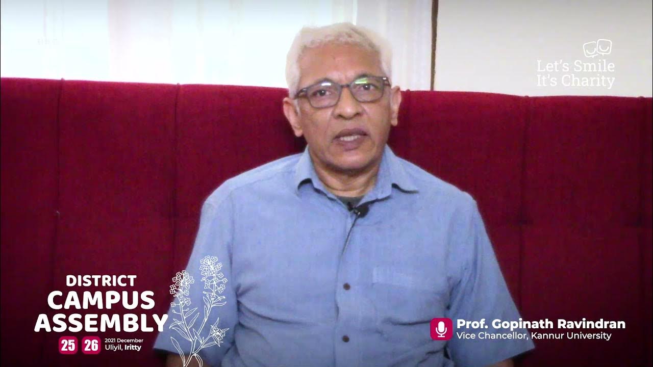 Prof. Gopinath Ravindran | District Campus Assembly | SSF Kannur - YouTube