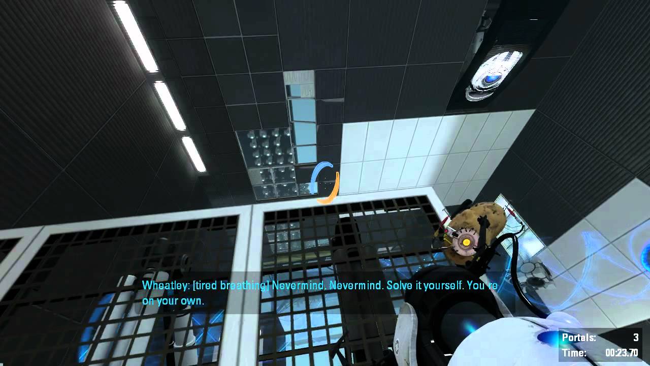 Portal 2 "Ceiling Button" chamber in 00:35.70 - YouTube