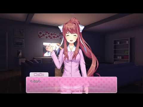 DDLC Our Time - Watching TV with Monika - YouTube