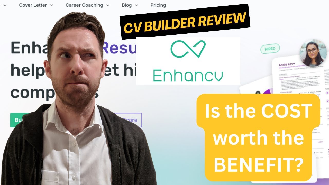 CV Builder Review: EnhanceCV - YouTube