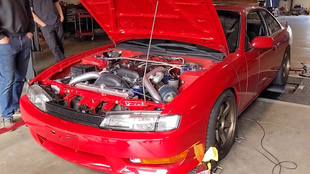 S14 Stock SR20DET Dyno Run - YouTube