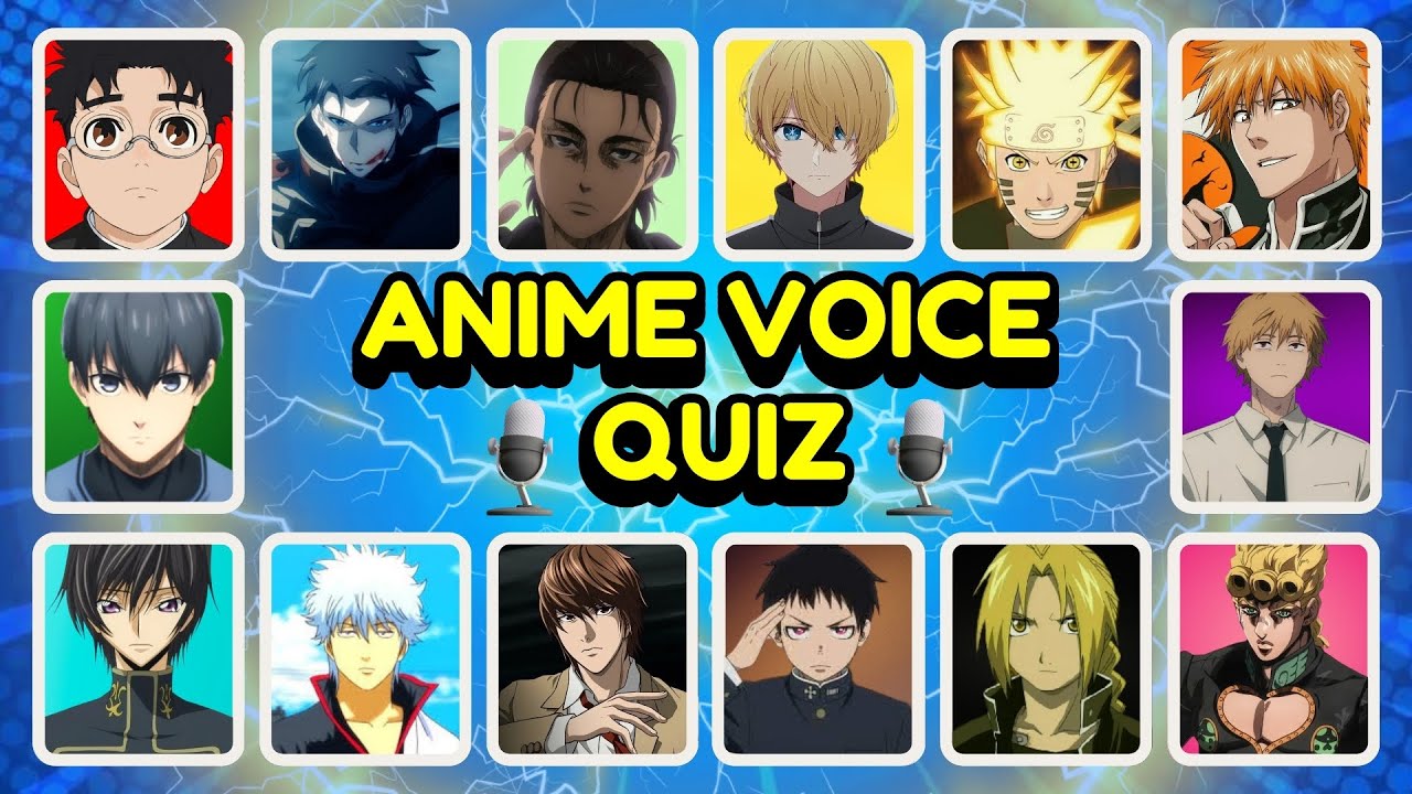 ANIME VOICE QUIZ 🗣️📢 | Guess The Anime Character by their Voice | Anime ...