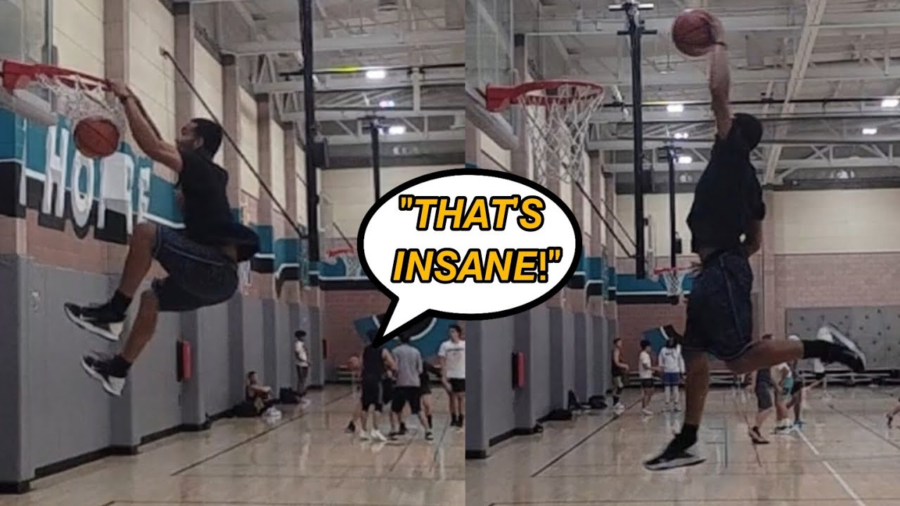 Jumping my HIGHEST at 35 Years Old!! 6'1" CRAZY DUNKS - YouTube