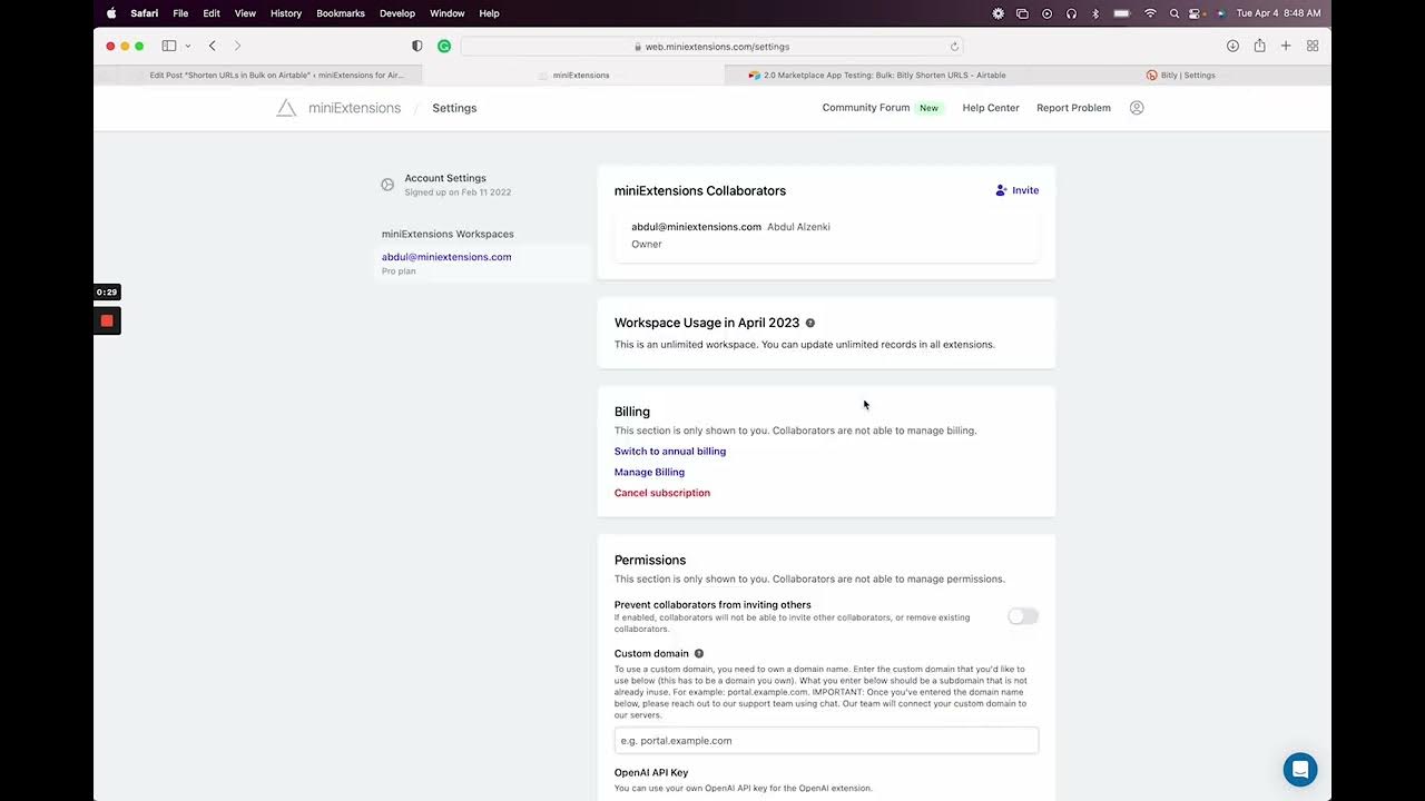 Shorten URLs in Bulk on Airtable - YouTube