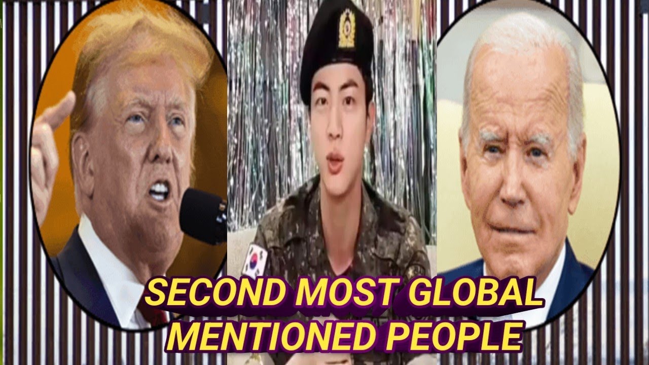BTS Jin ranks second among the most global mentioned people alongside ...