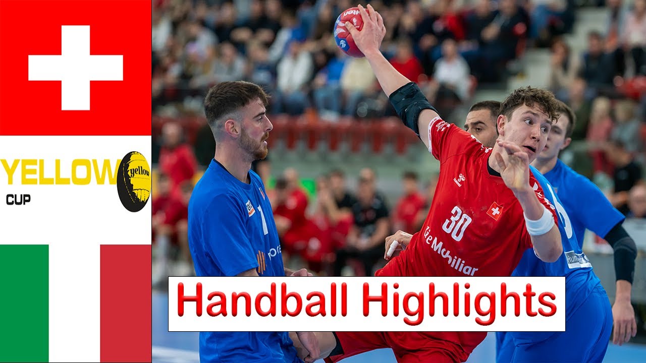 Switzerland Vs Italy Handball Highlights Yellow Cup 2025 - YouTube