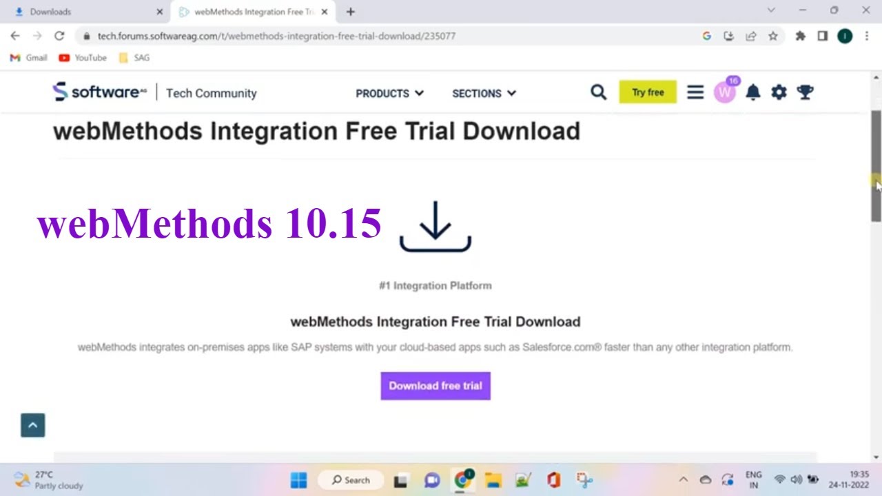Webmethods 1015 Download Webmethods Integration Free Trial Youtube