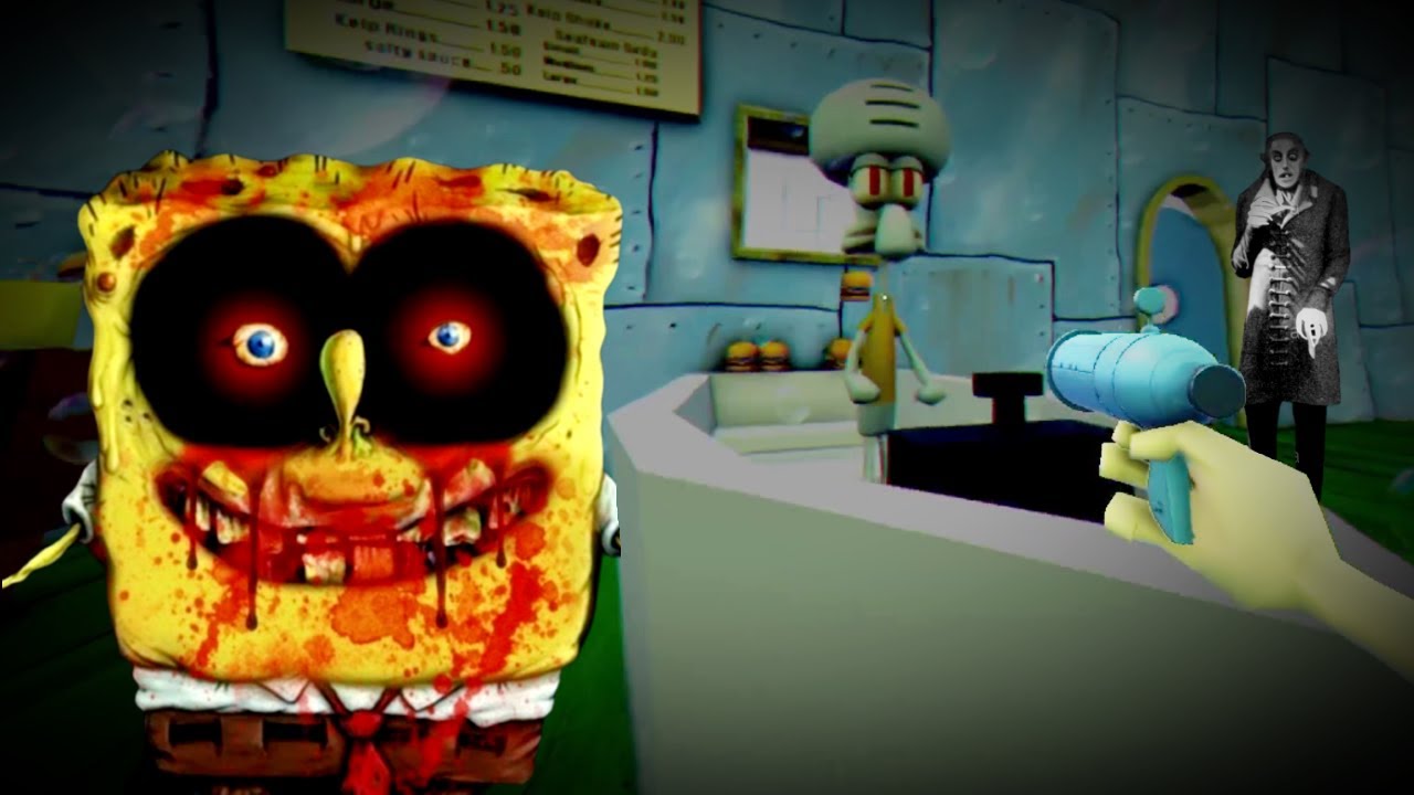 SpongeBob Horror Game… SpongeBob Night Shift - YouTube