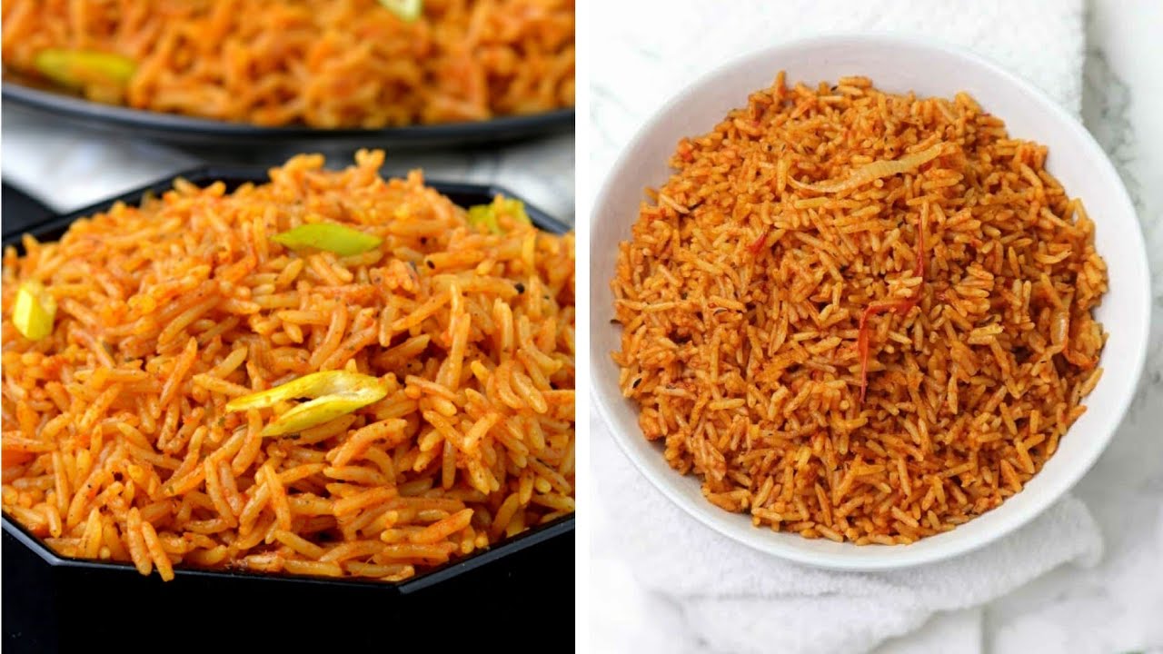 Uko bateka umuceri wa JOLLOF, uraryoha cyane || How to cook JOLLOF rice ...