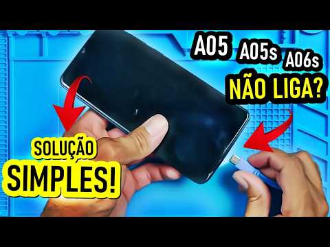 SAMSUNG A05, A05s NÃO LIGA E NÃO CARTEGA? Solução Simples!