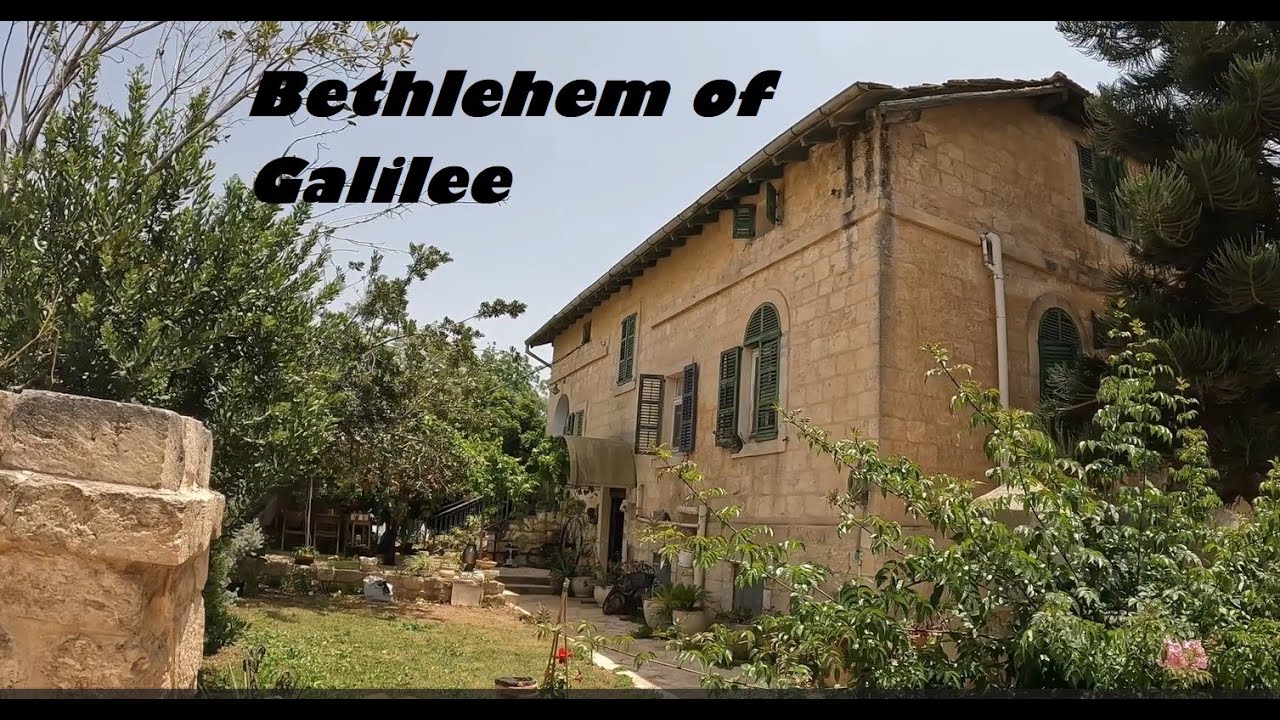 Israeli countryside. The beautiful Bethlehem of Galilee village ...