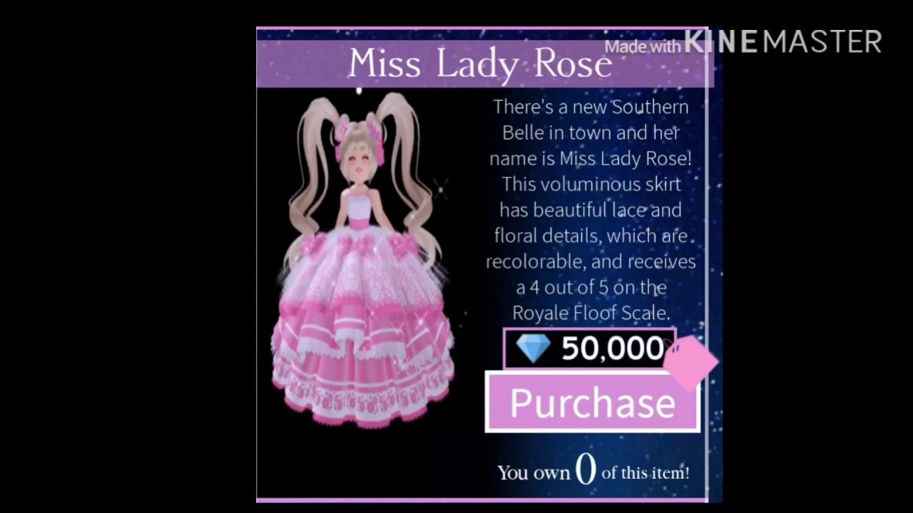 Buying the new miss lady rose skirt/roblox/royale high/ - YouTube