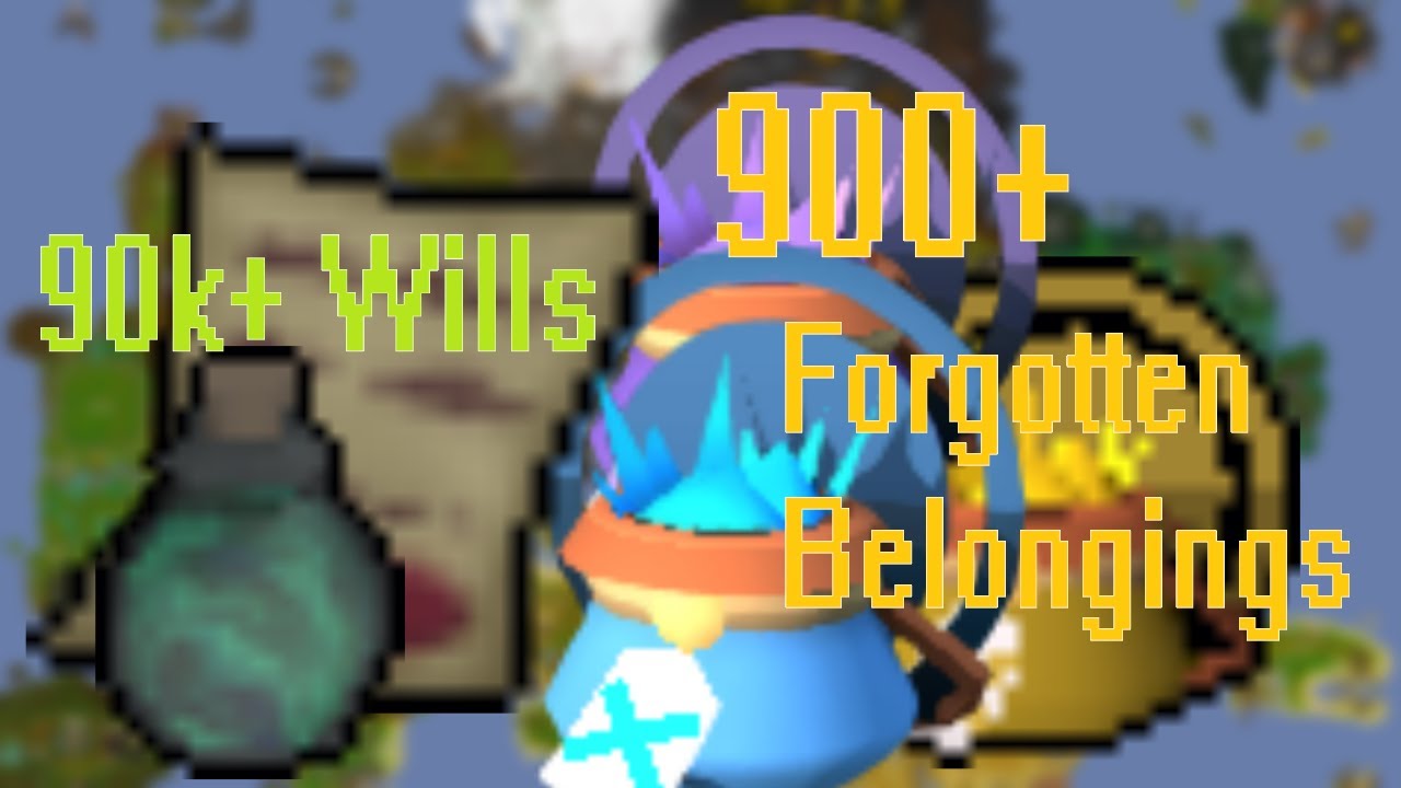 Opening 900+ Forgotten Belongings in RuneScape 3 | (RS3) Parcels from ...