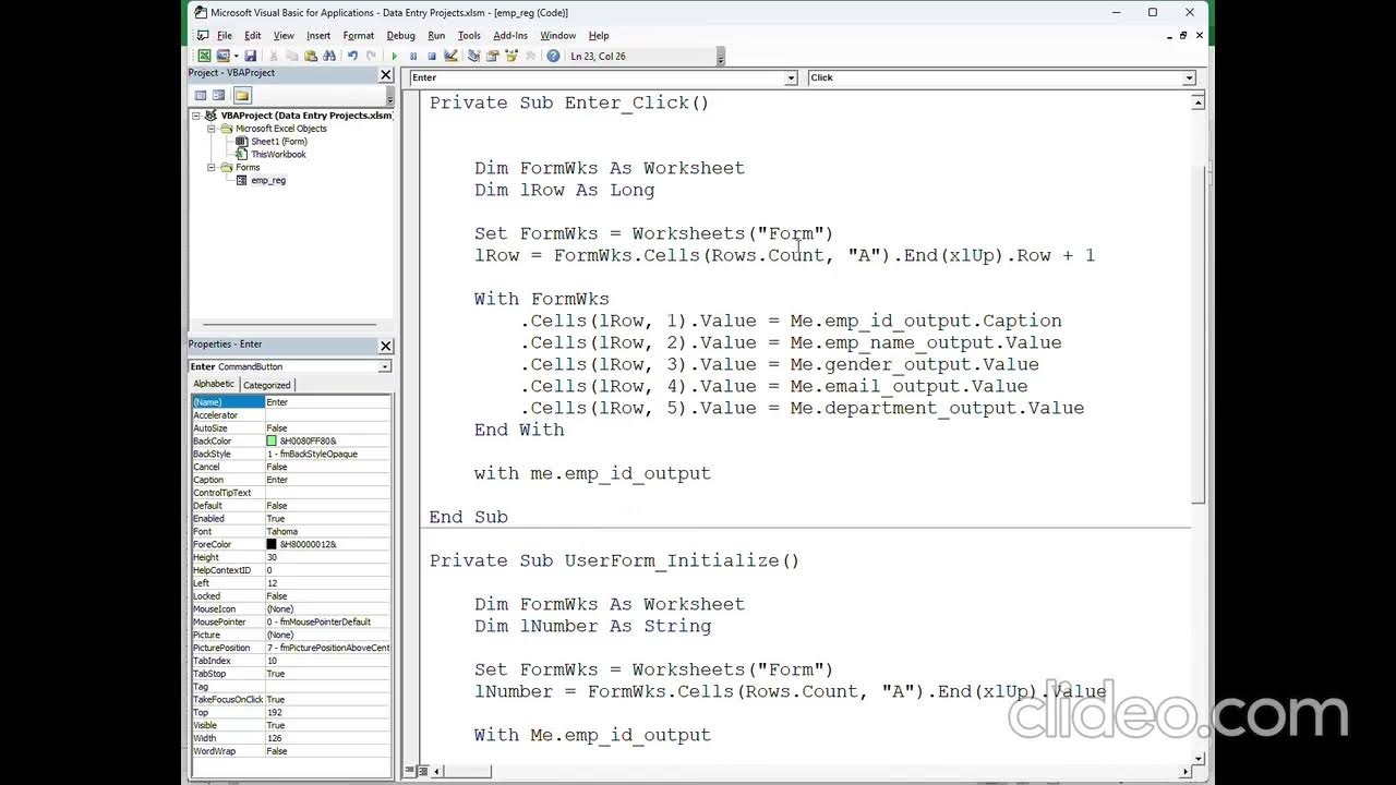 Data Entry Form | exceltips | exceltricks | Excel | Tips & Tricks - YouTube