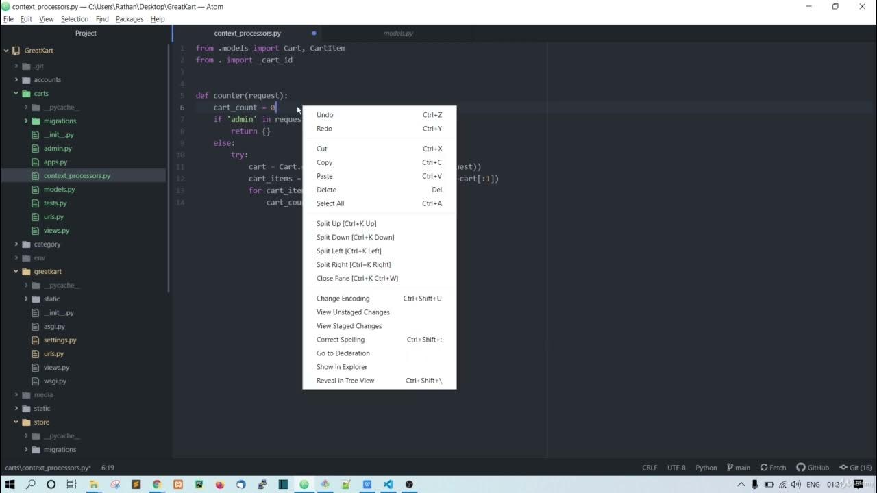 08 4 Counter Context Processor For Cart Icon In Navbar YouTube 08-4-counter-context-processor-for-cart-icon-in-navbar-youtube