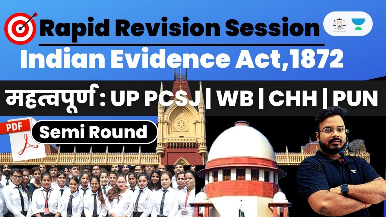 Rapid Revision Of Indian Evidence Act 1872 In Box Theory Style