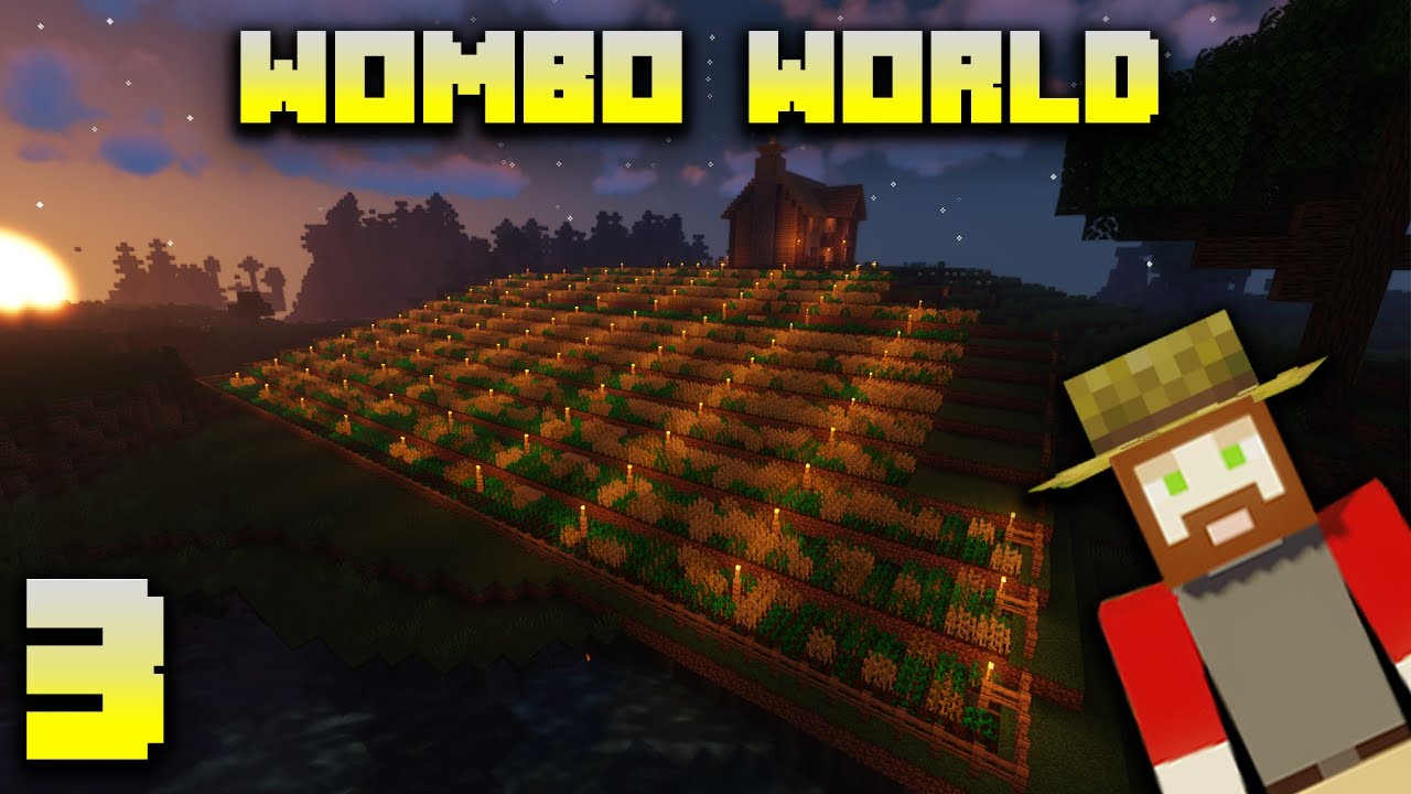 Minecraft Wombo World Episode 3: farming & Friends - YouTube