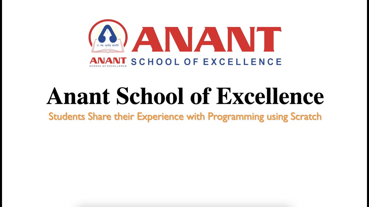 Children from Anant School of Excellence Sharing Experience on Scratch ...