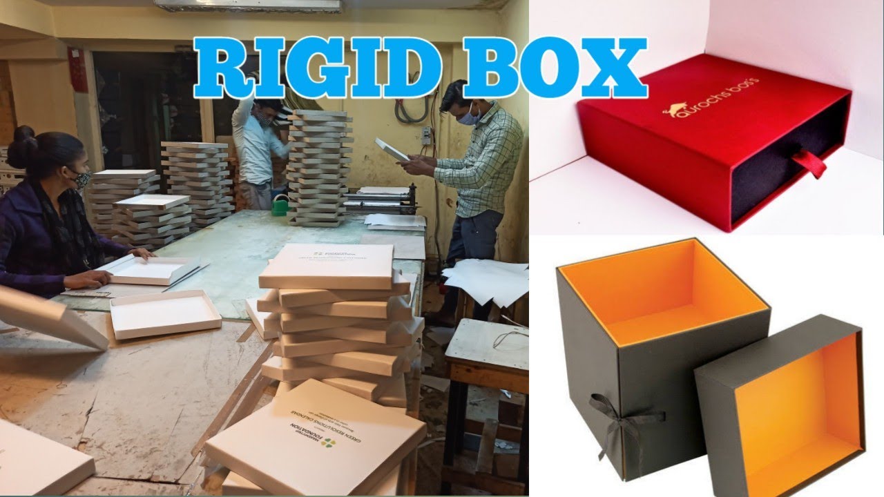 HOW TO MAKE RIGID BOX FOR PACKAGING. - YouTube